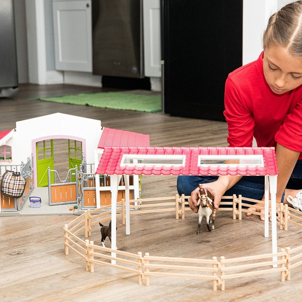 Riding centre with rider and horses 42344 | schleich
