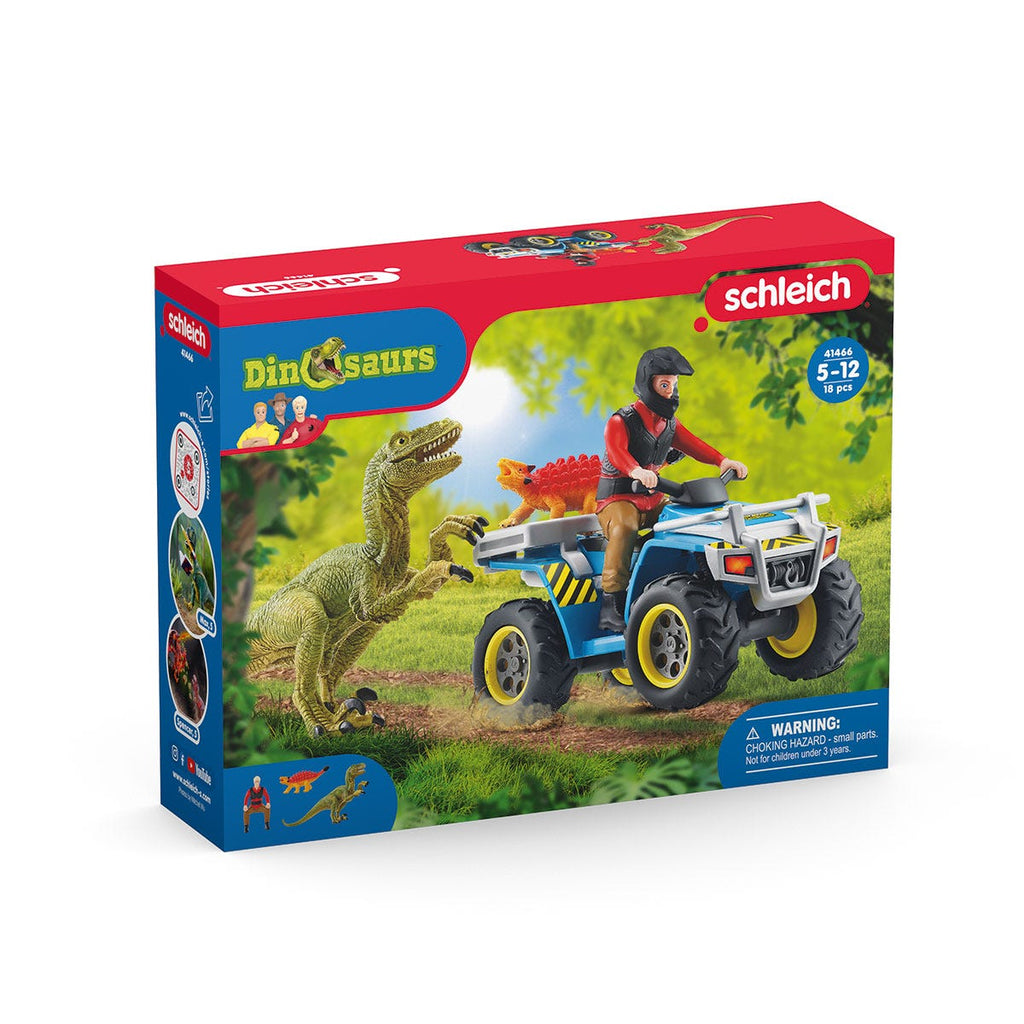Quad escape from Velociraptor 41466 DINOSAURS | schleich