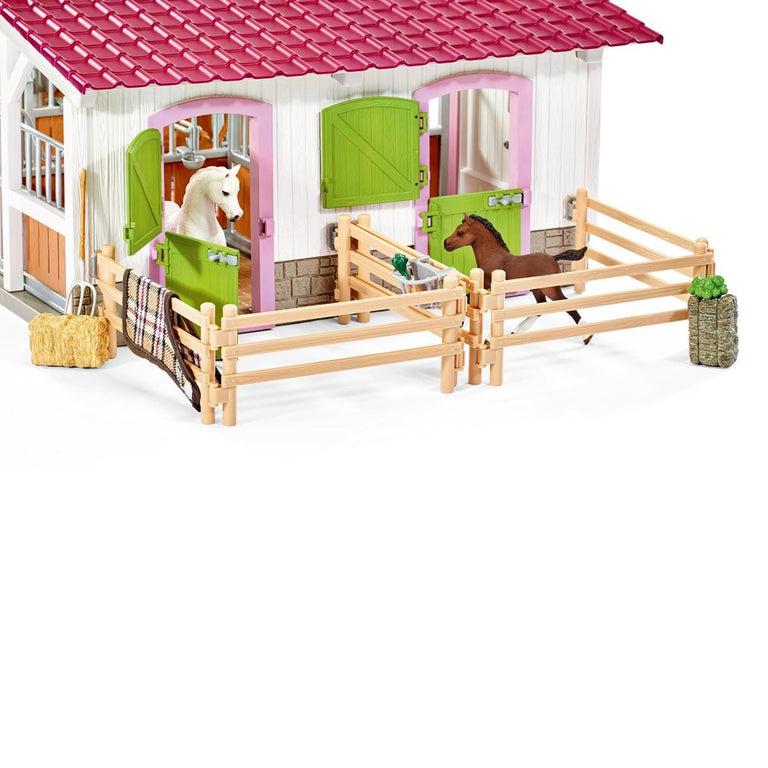 Riding centre with rider and horses 42344 | Schleich USA Inc.